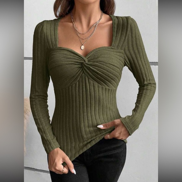 Tops | Luxe Twist Front Top | Poshmark